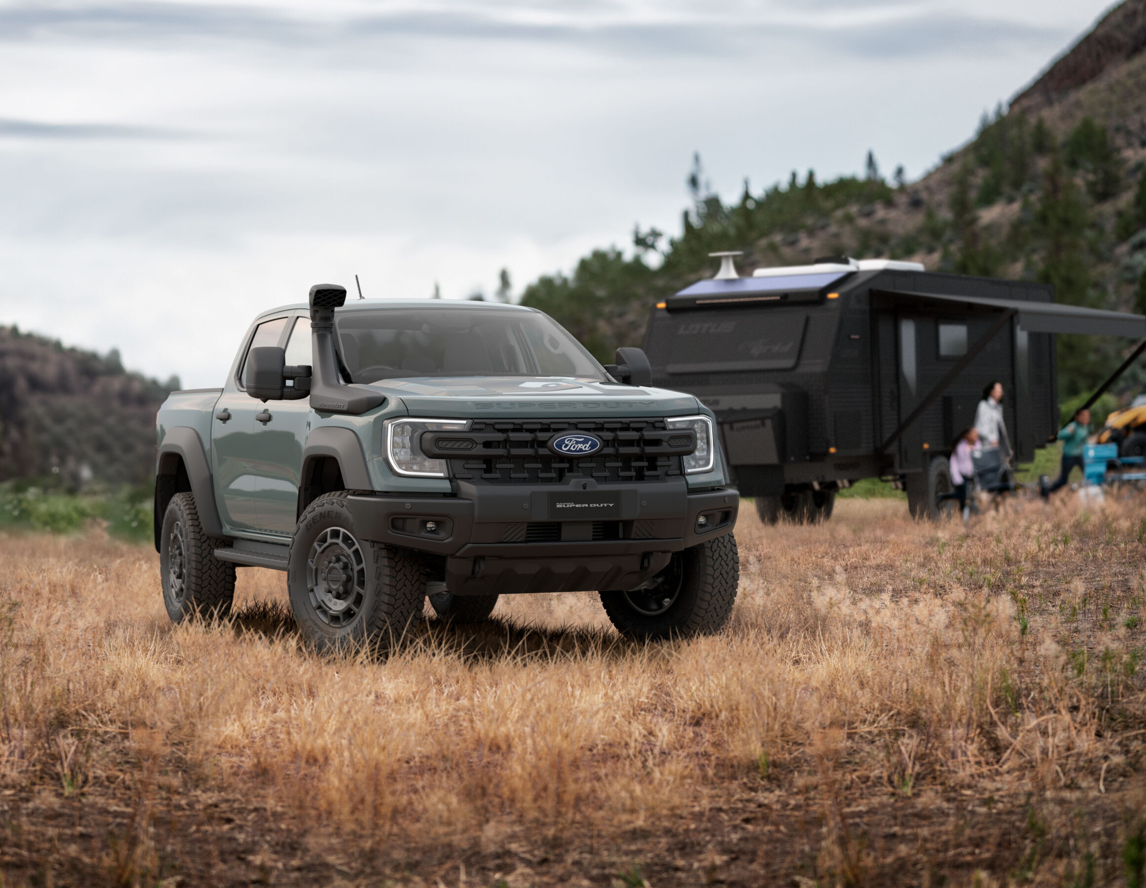 2026-Ranger-Super-Duty-Pick-Up-XLT-Traction-Green-Caravan-Static - Pat ...