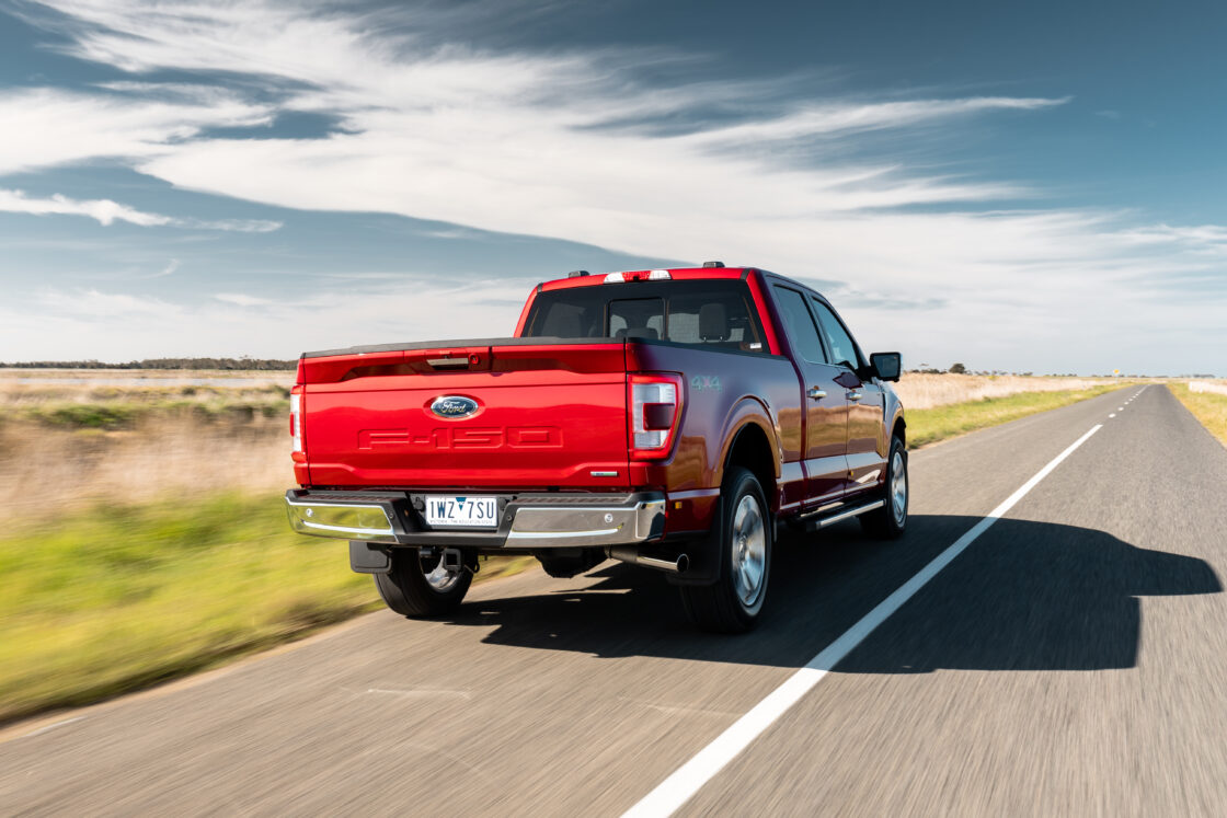 Behind the tiller of Pat's new F-150 - Pat Callinan's 4X4 Adventures