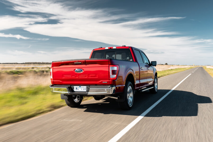 Behind the tiller of Pat's new F-150 - Pat Callinan's 4X4 Adventures