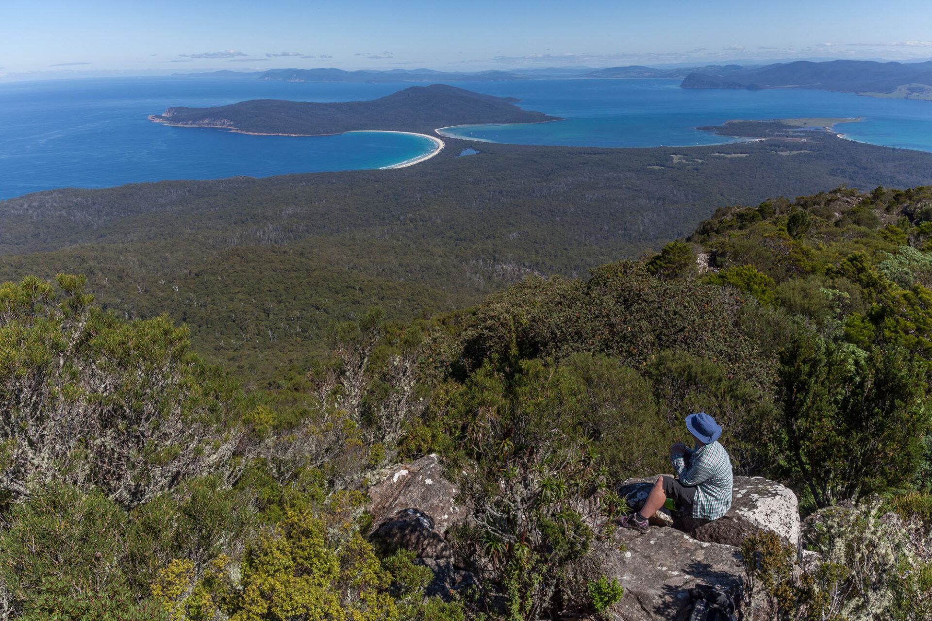 View from Mount Maria, Maria Island National Park. - Pat Callinan's 4X4 ...