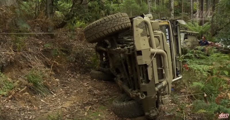 Putting it on its side - rollover! - Pat Callinan's 4X4 Adventures