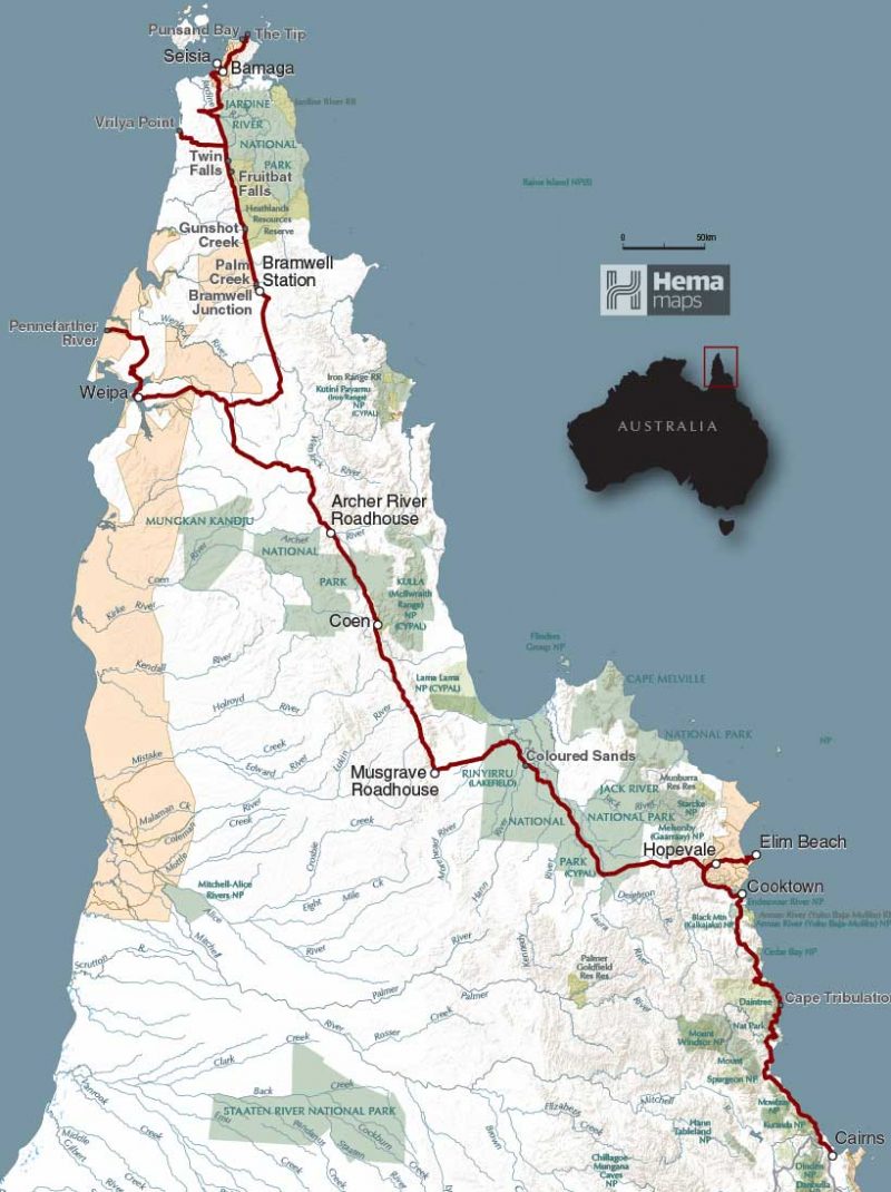 Map Of Cape York , Cape York Peninsula – XEER